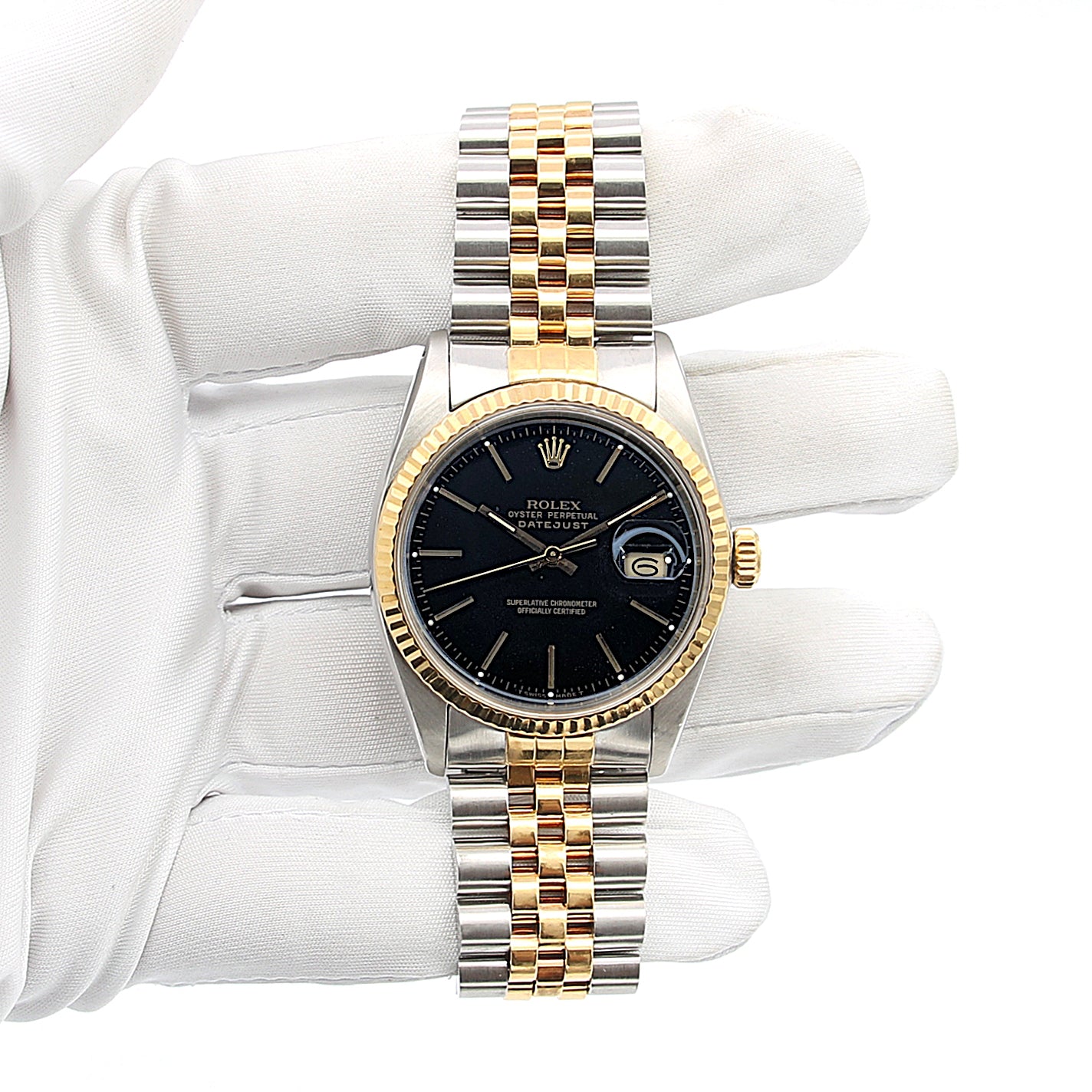 Buy Online Watch Rolex Datejust 36 ref. 16013 Black Dial – Debonar ...