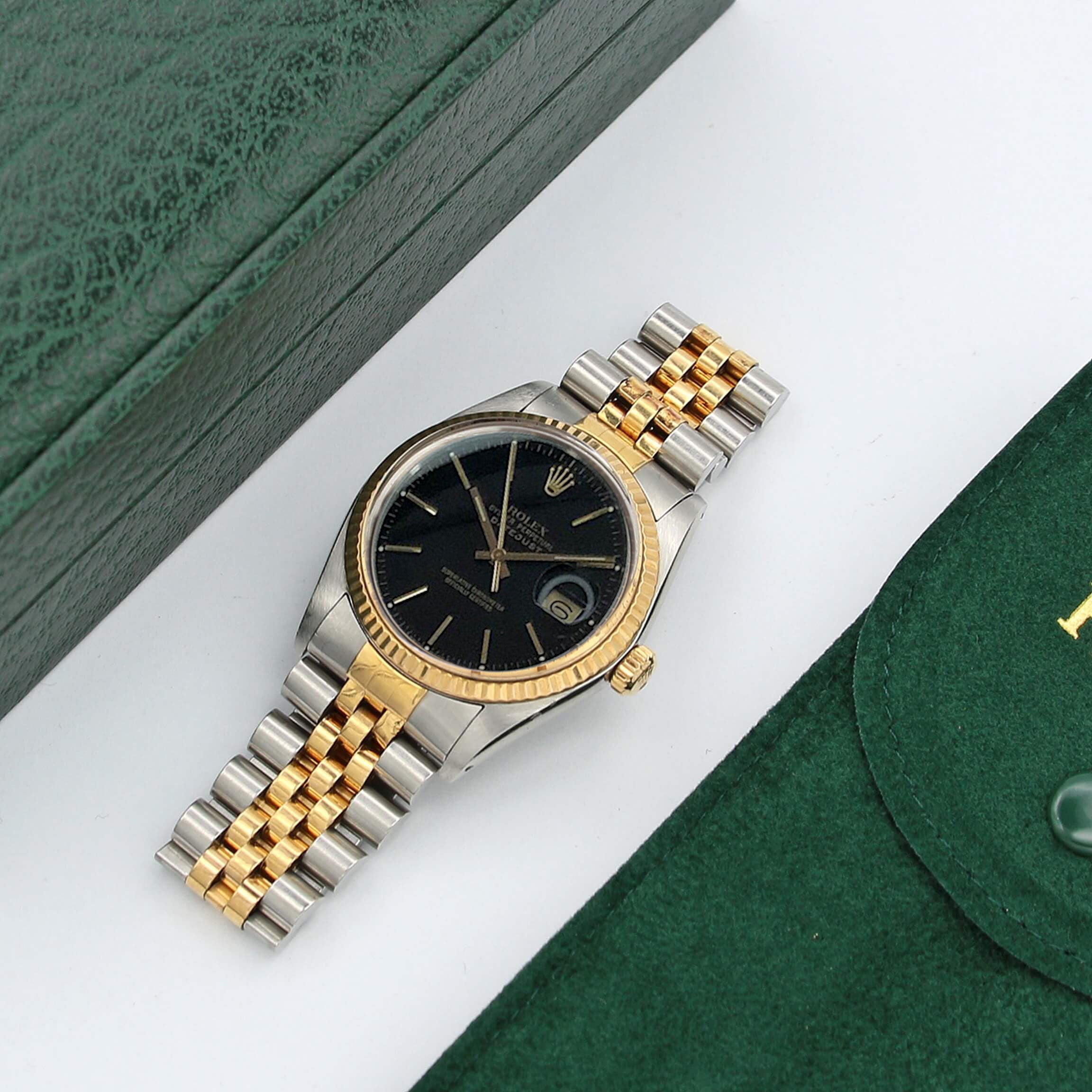 Buy Online Watch Rolex Datejust 36 ref. 16013 Black Dial – Debonar ...
