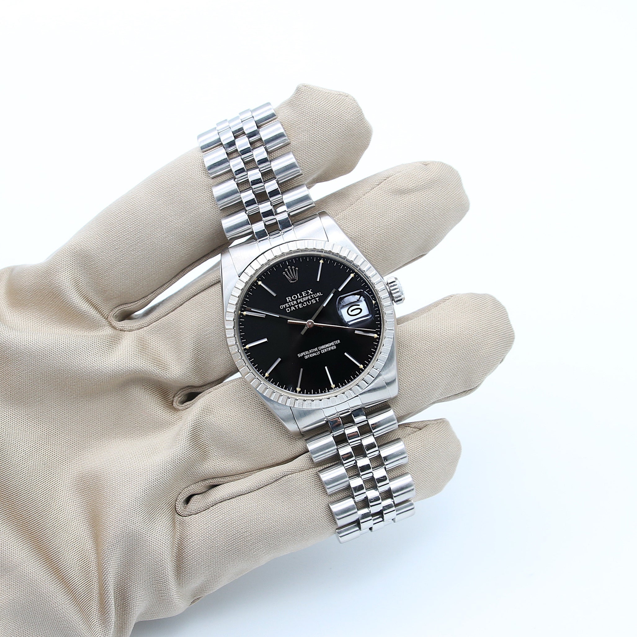 Buy Online Watch Rolex Datejust ref. 16030 - Jubilee Bracelet - Black ...