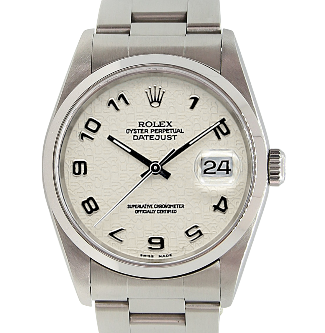 Buy Watch Rolex Datejust ref. 16200 Oyster bracelet - White Roman Dial ...