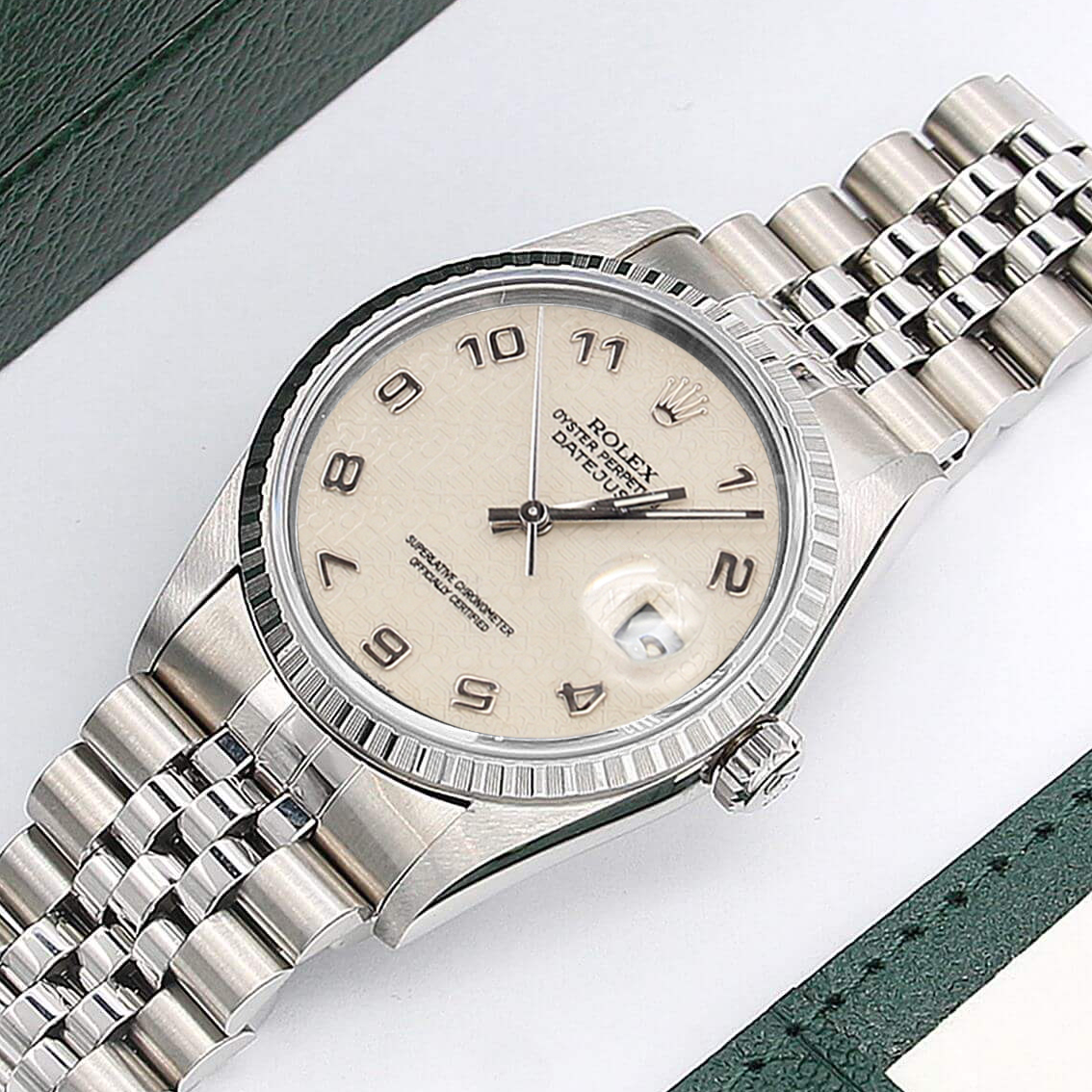 Rolex Datejust ref. 16220 Millennary Dial Jubilee Bracelet - Full Set ...