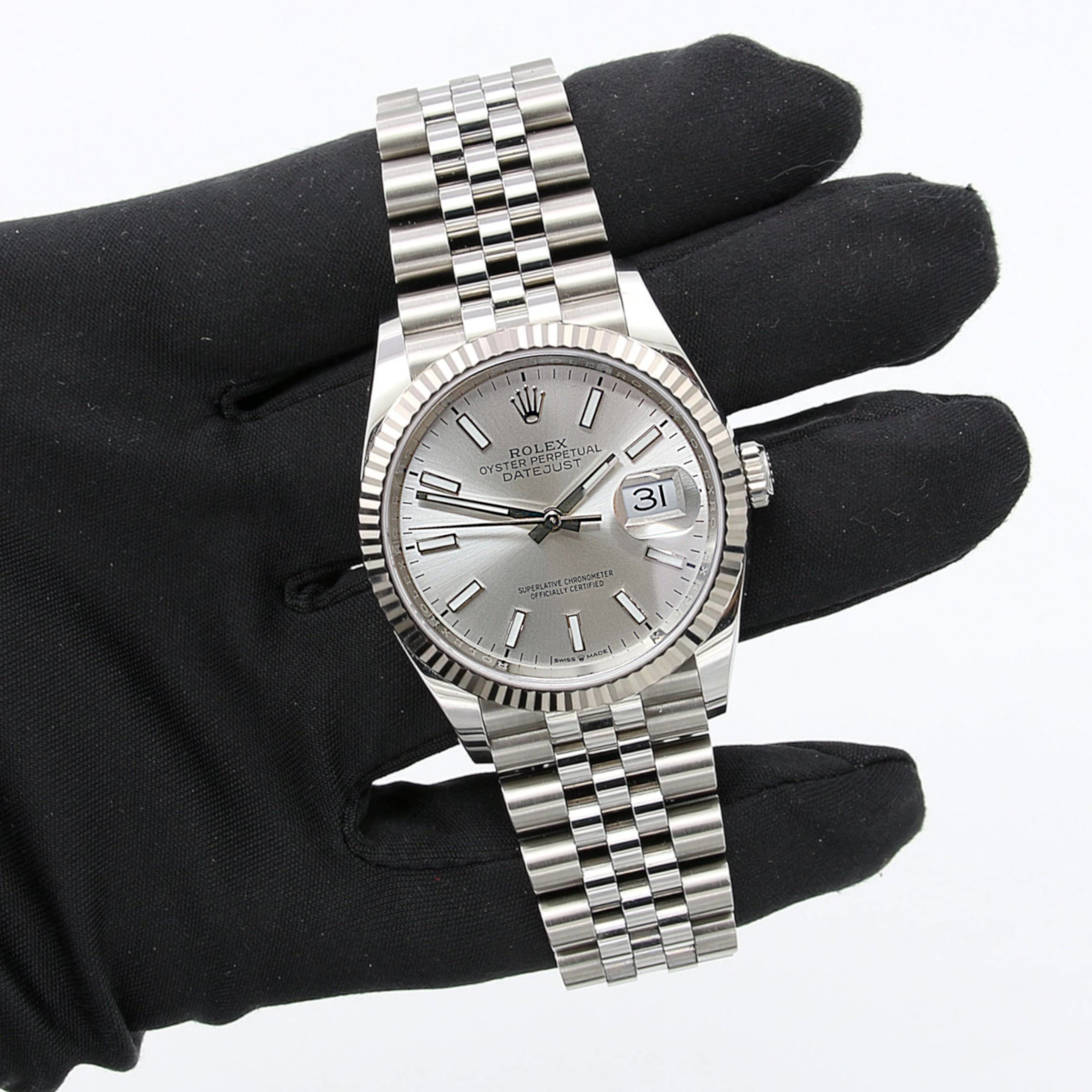 Buy Watch Rolex Datejust ref. 126234 Silver Dial - Full Set – Debonar ...