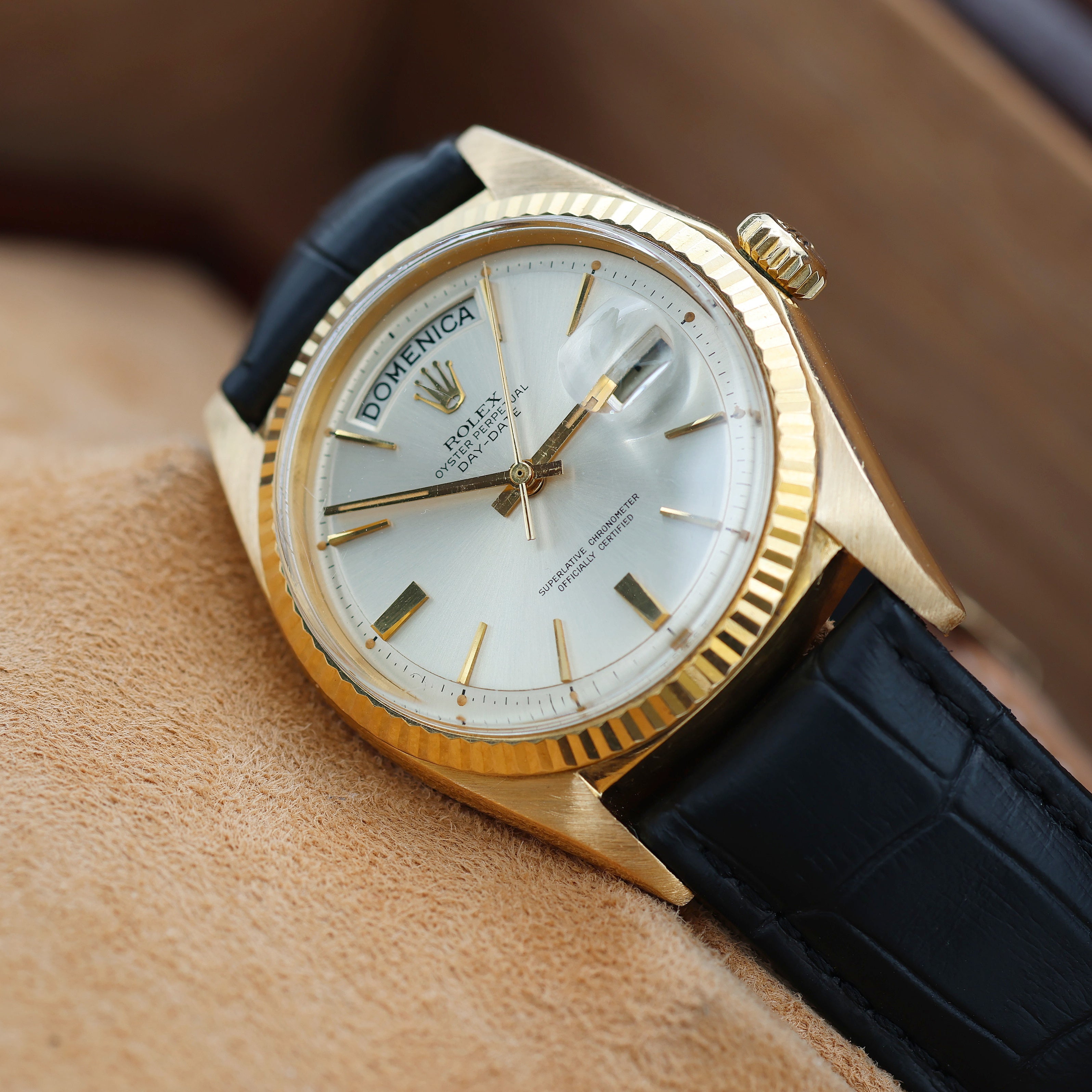 Buy Online Watch Rolex Day-Date 1803 Champagne dial - Leather Strap ...