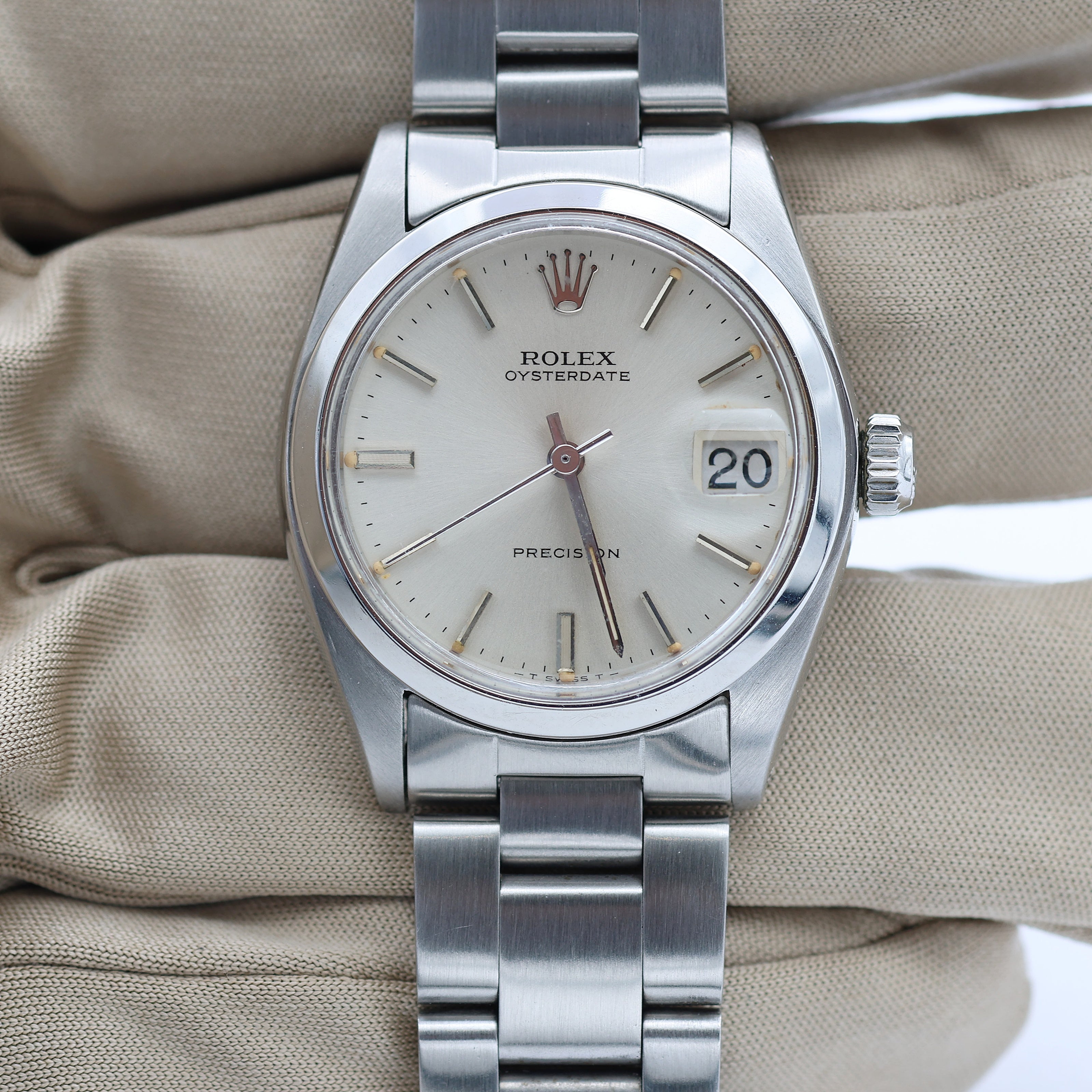 Rolex Oyster Precision 6466 Silver Dial | Buy Online Rolex Vintage ...
