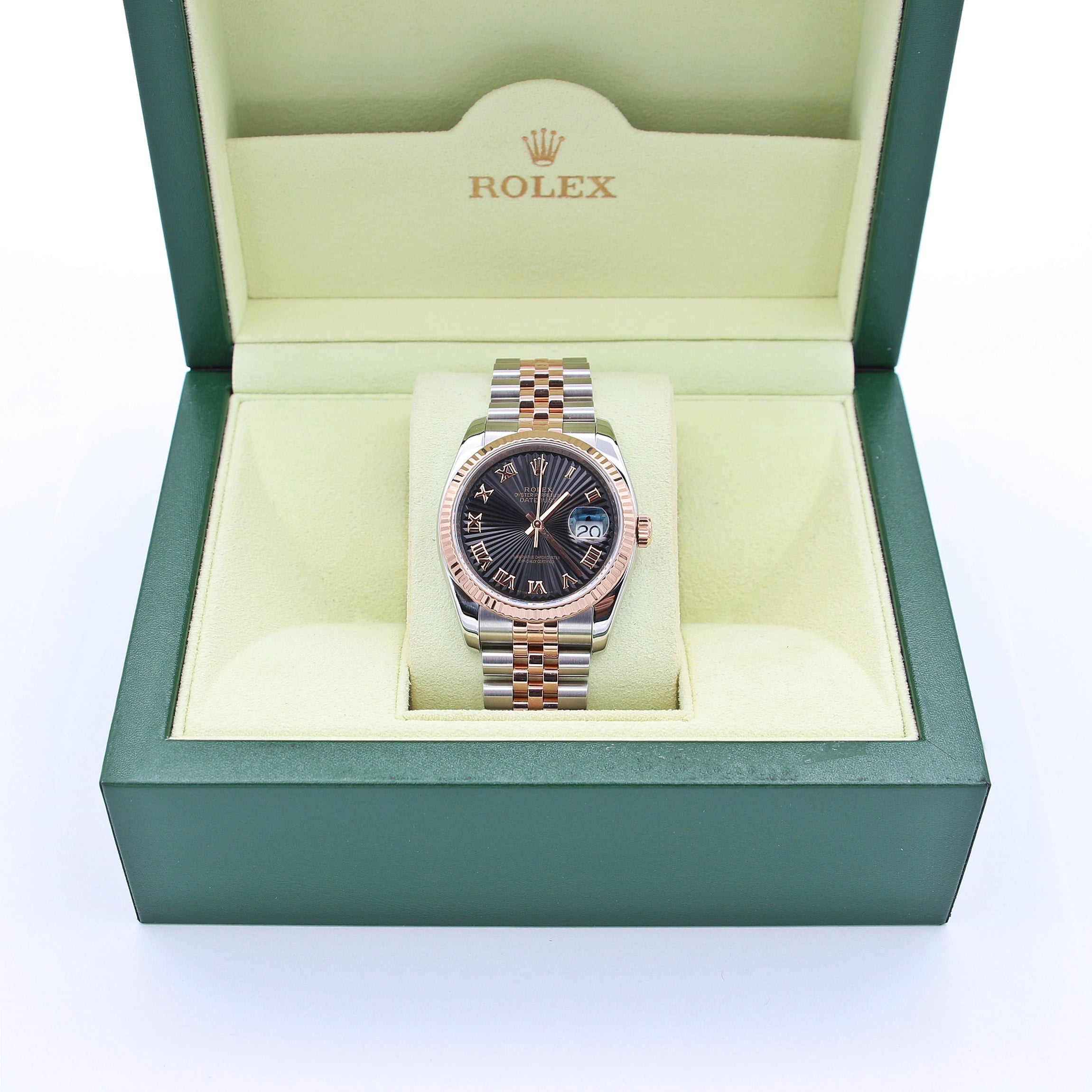 Buy Watch Rolex Datejust ref. 116231 Black Roman Dial - Full Set ...