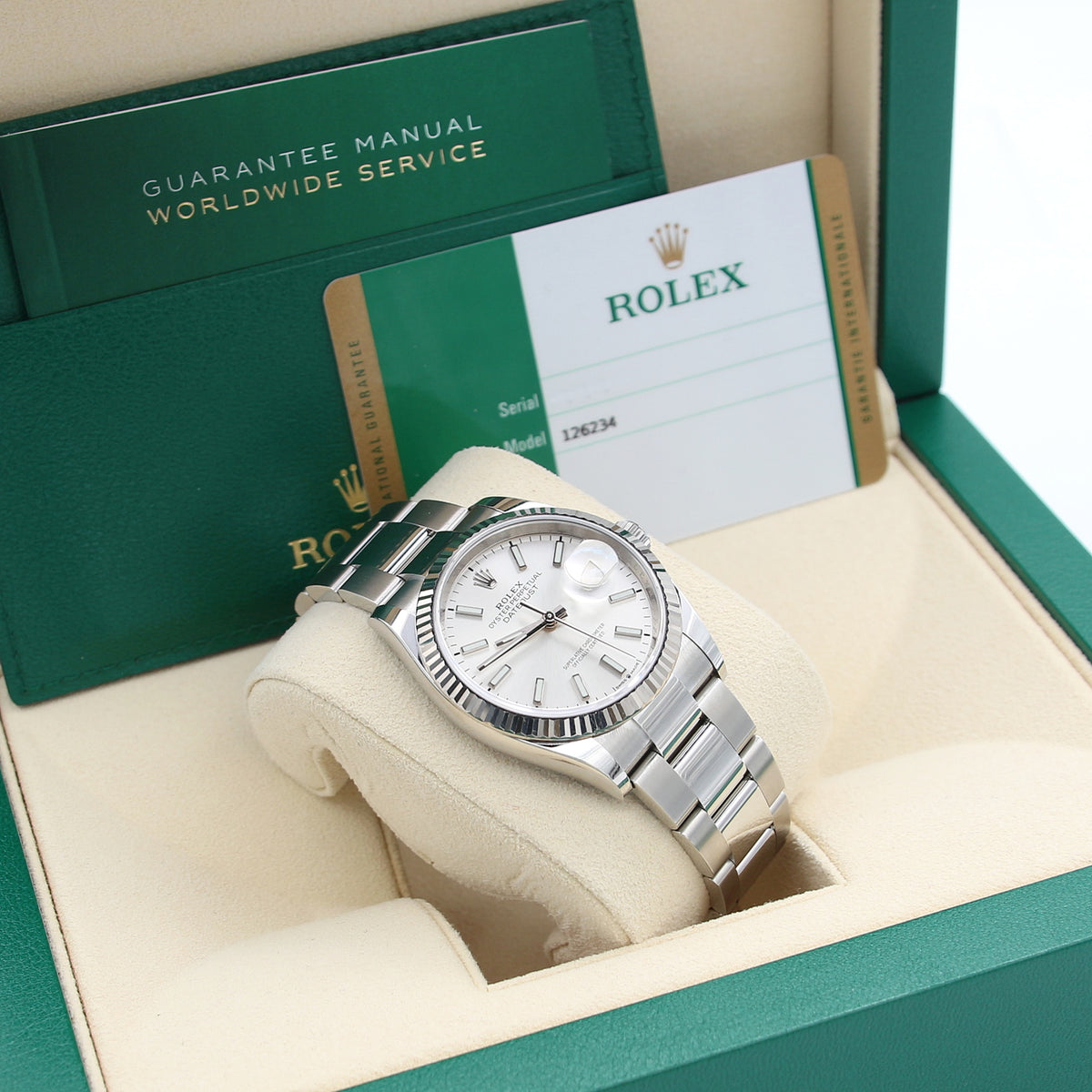 Buy Watch Rolex Datejust ref. 126234 Silver Dial - Full Set – Debonar ...