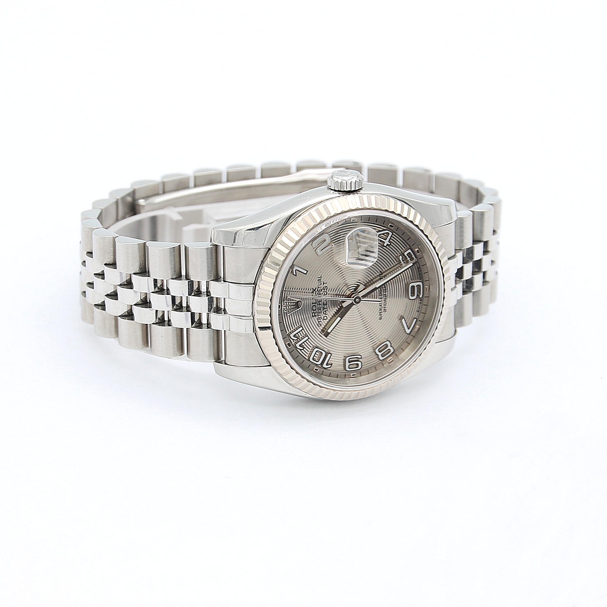 Buy Watch Rolex Datejust ref. 116234 Racing Concentric Silver Dial ...