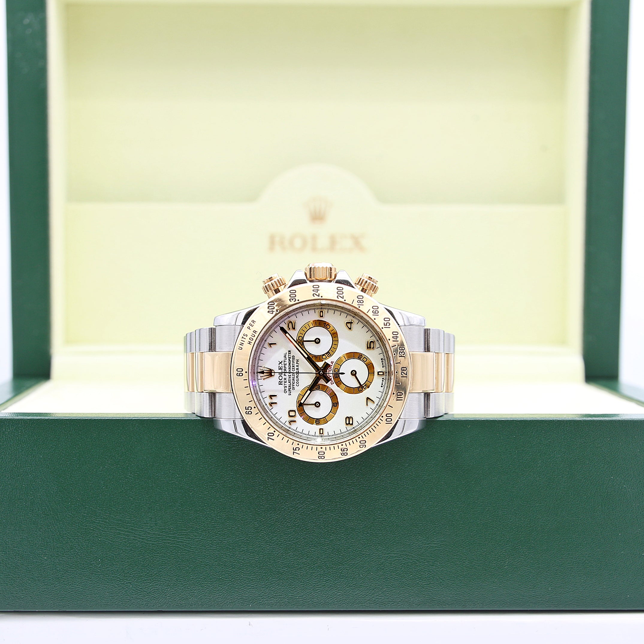 Buy Rolex Daytona ref. 116523 White Arabic Dial with Full Set – Debonar ...