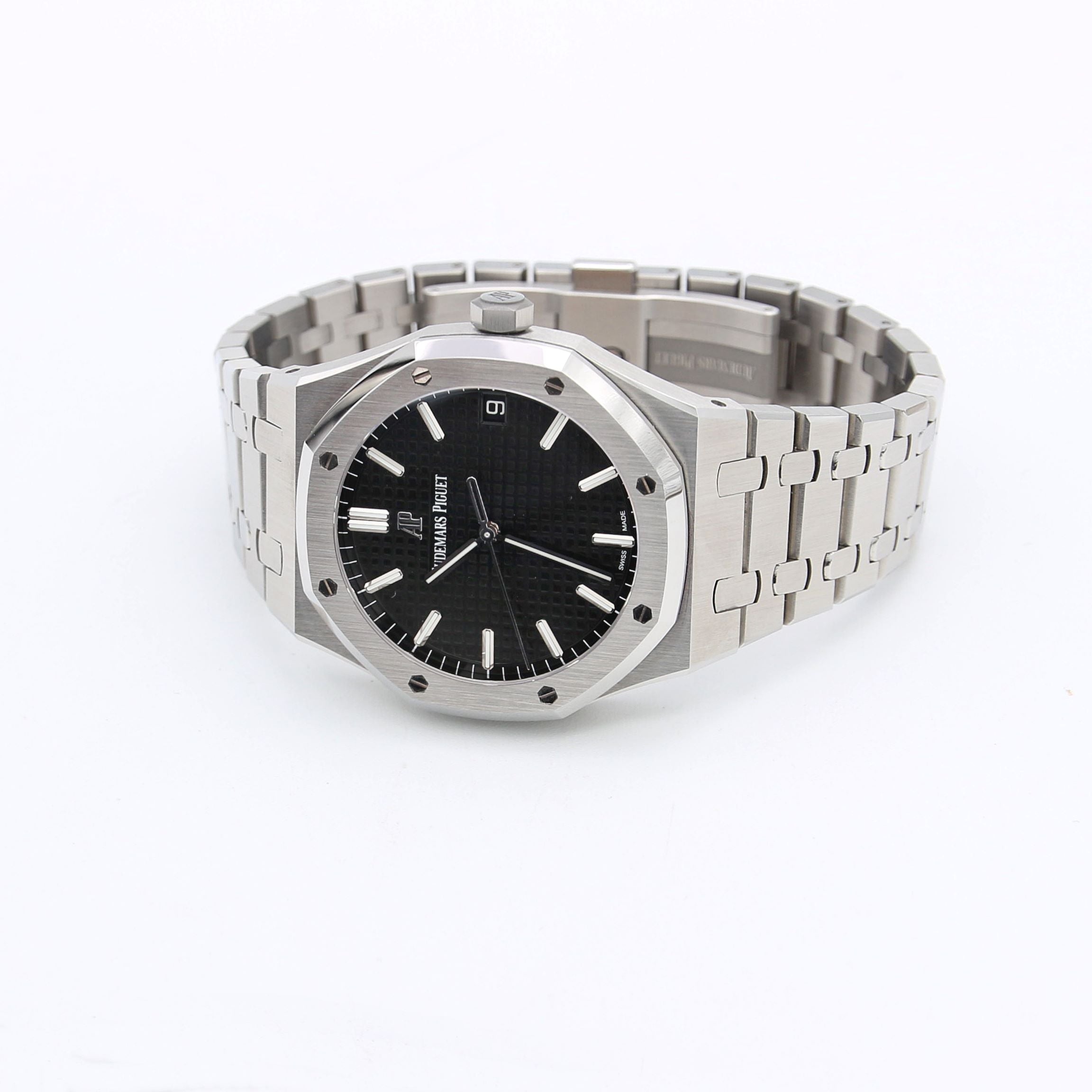 Audemars Piguet Royal Oak ref. 15500ST - Black Dial - Full Set ...