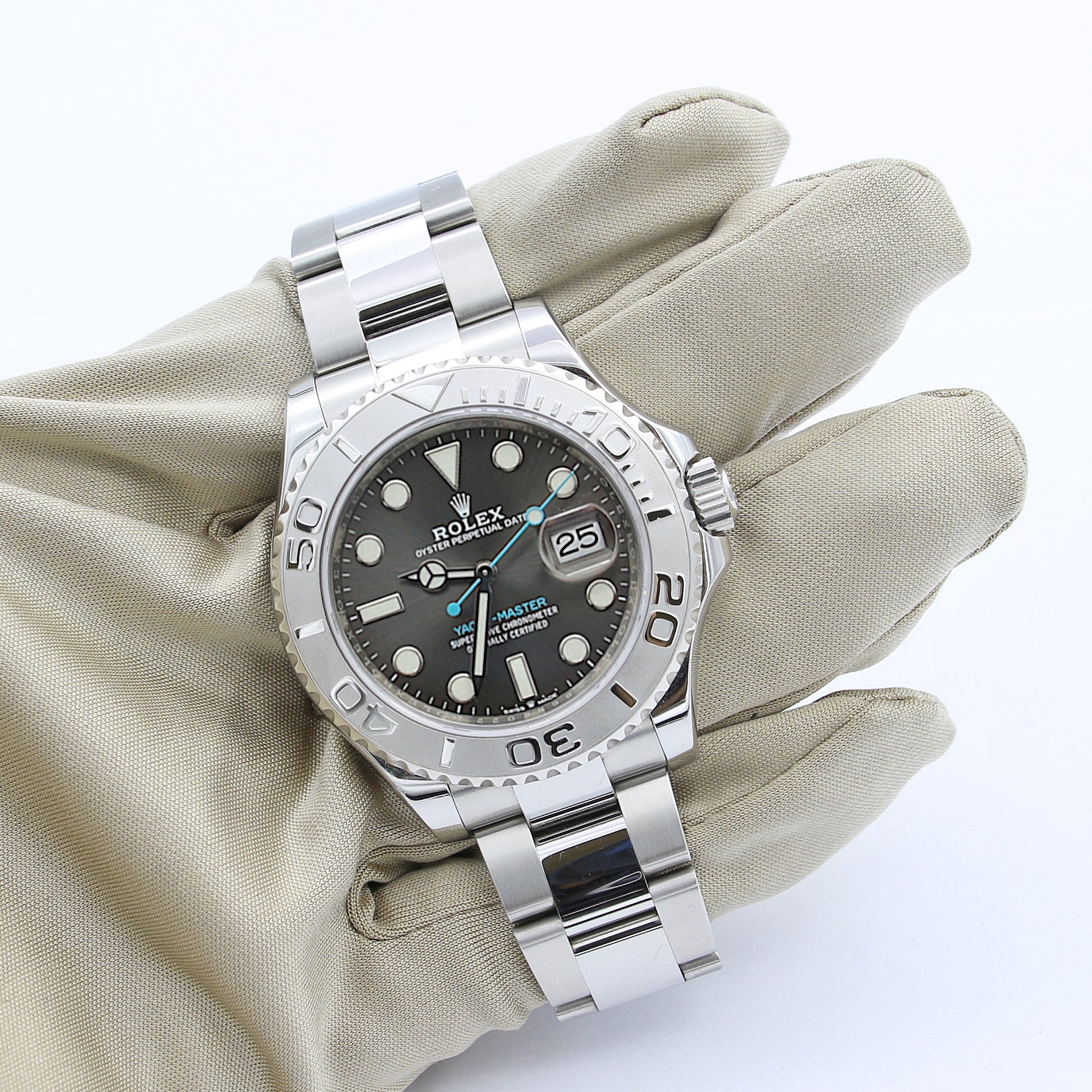 Buy Rolex Yacht-Master 40mm ref. 116622 - Grey Rhodium Dial – Debonar ...