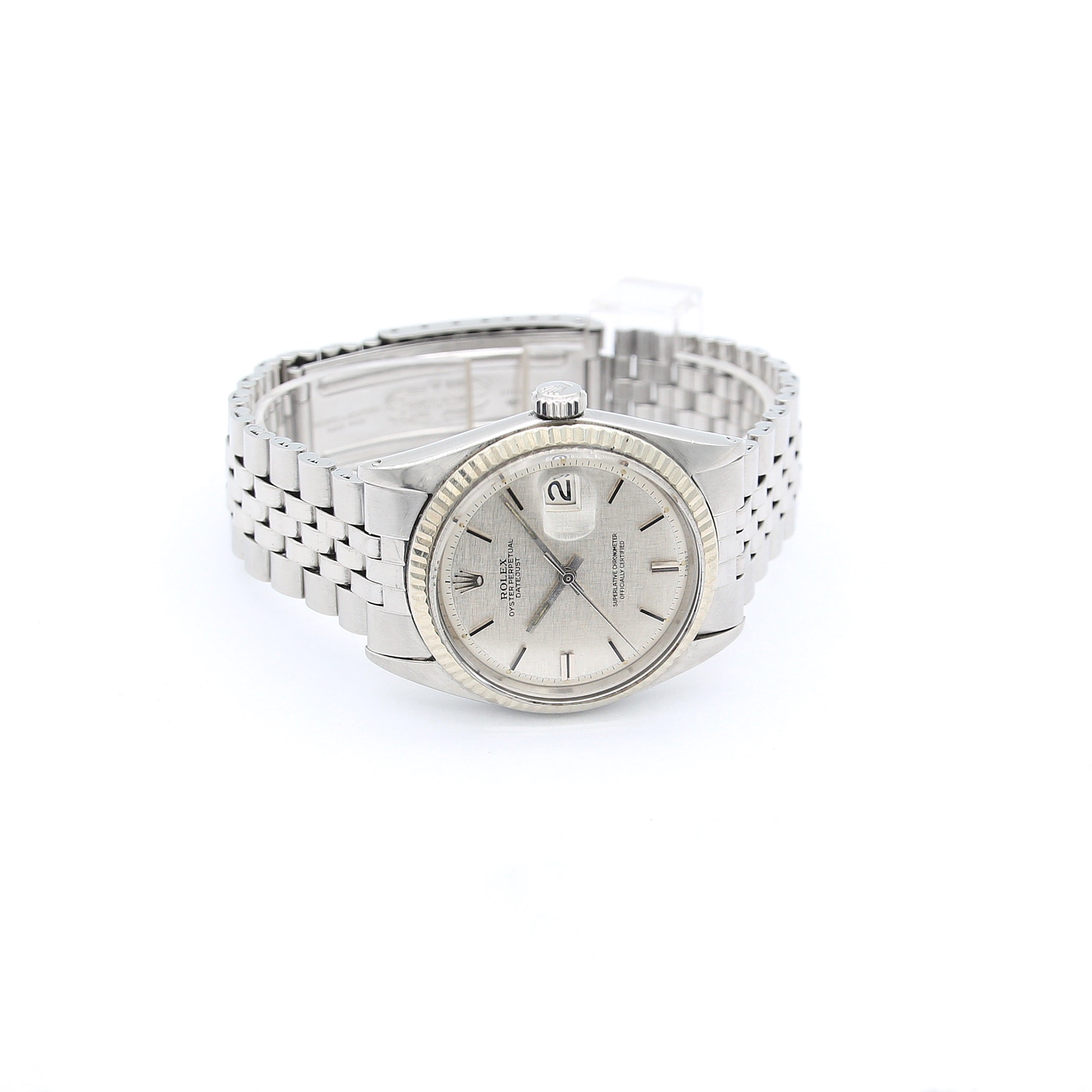 Buy Online Watch Rolex Datejust ref. 1601 - White Gold Bezel - Linen ...
