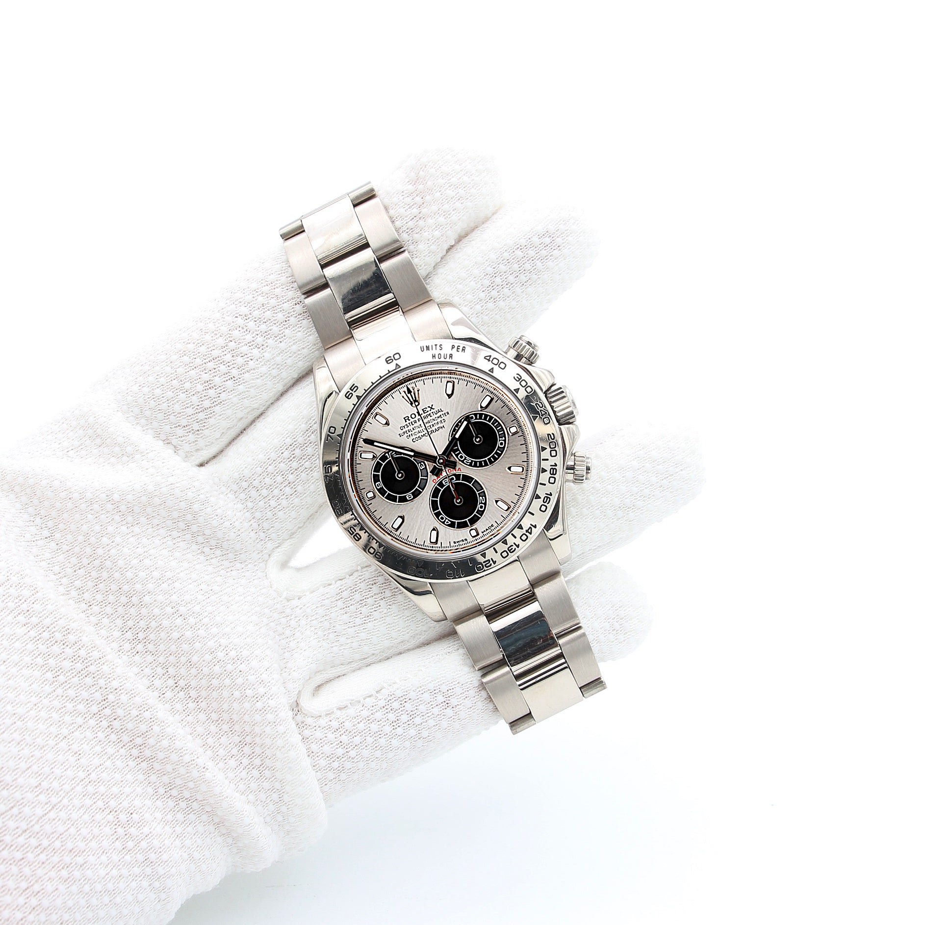 Rolex Daytona ref. 116509 - Silver dial with black subdials (Ghost) Di ...
