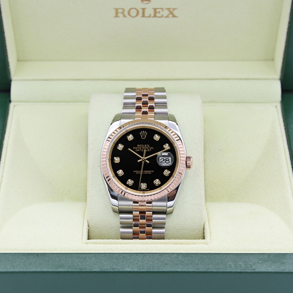 Buy Watch Rolex Datejust ref. 116231 Black Diamonds Dial - Full Set ...