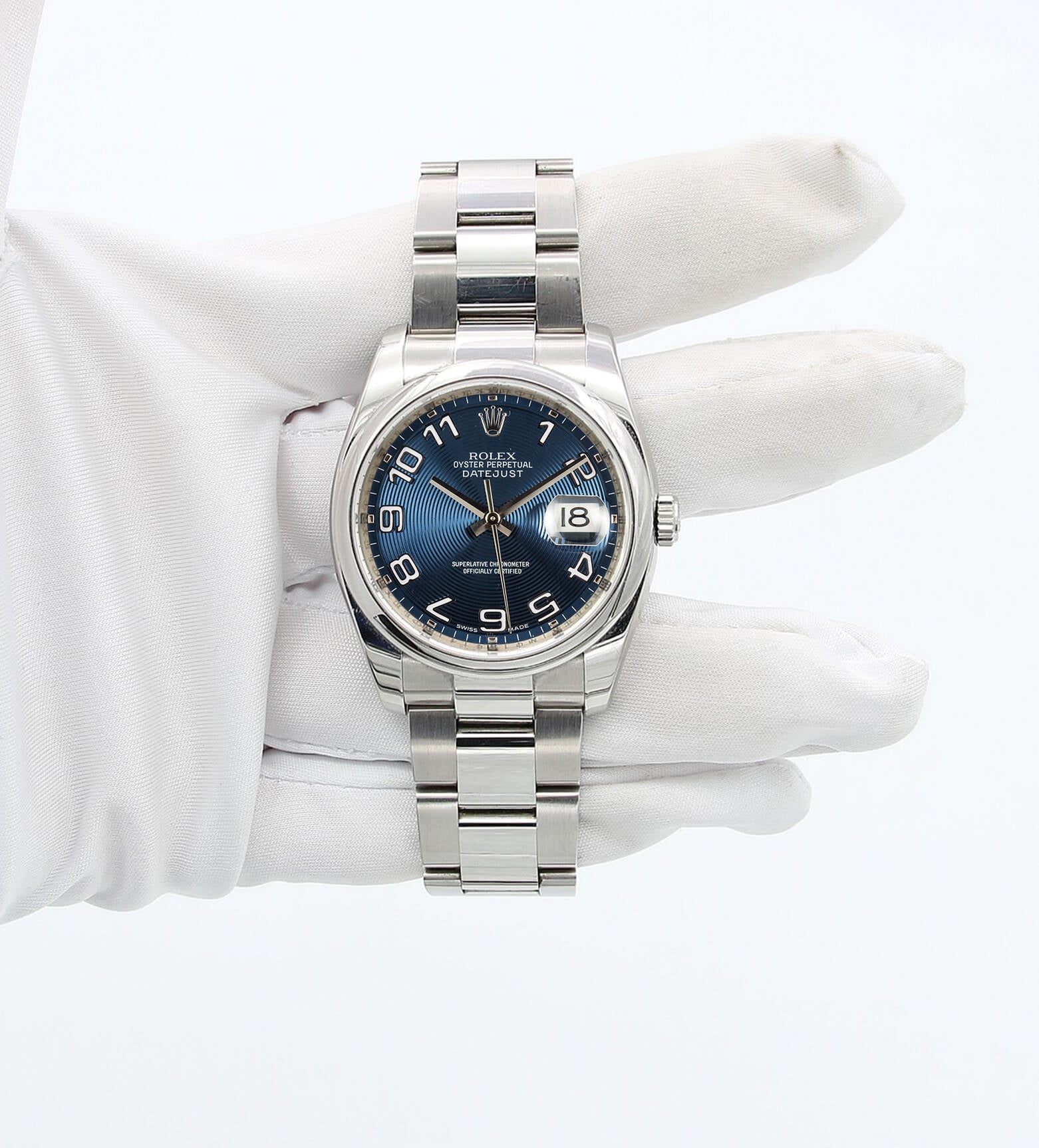 Buy Watch Rolex Datejust ref. 116200 Racing Concentric Blue Dial ...