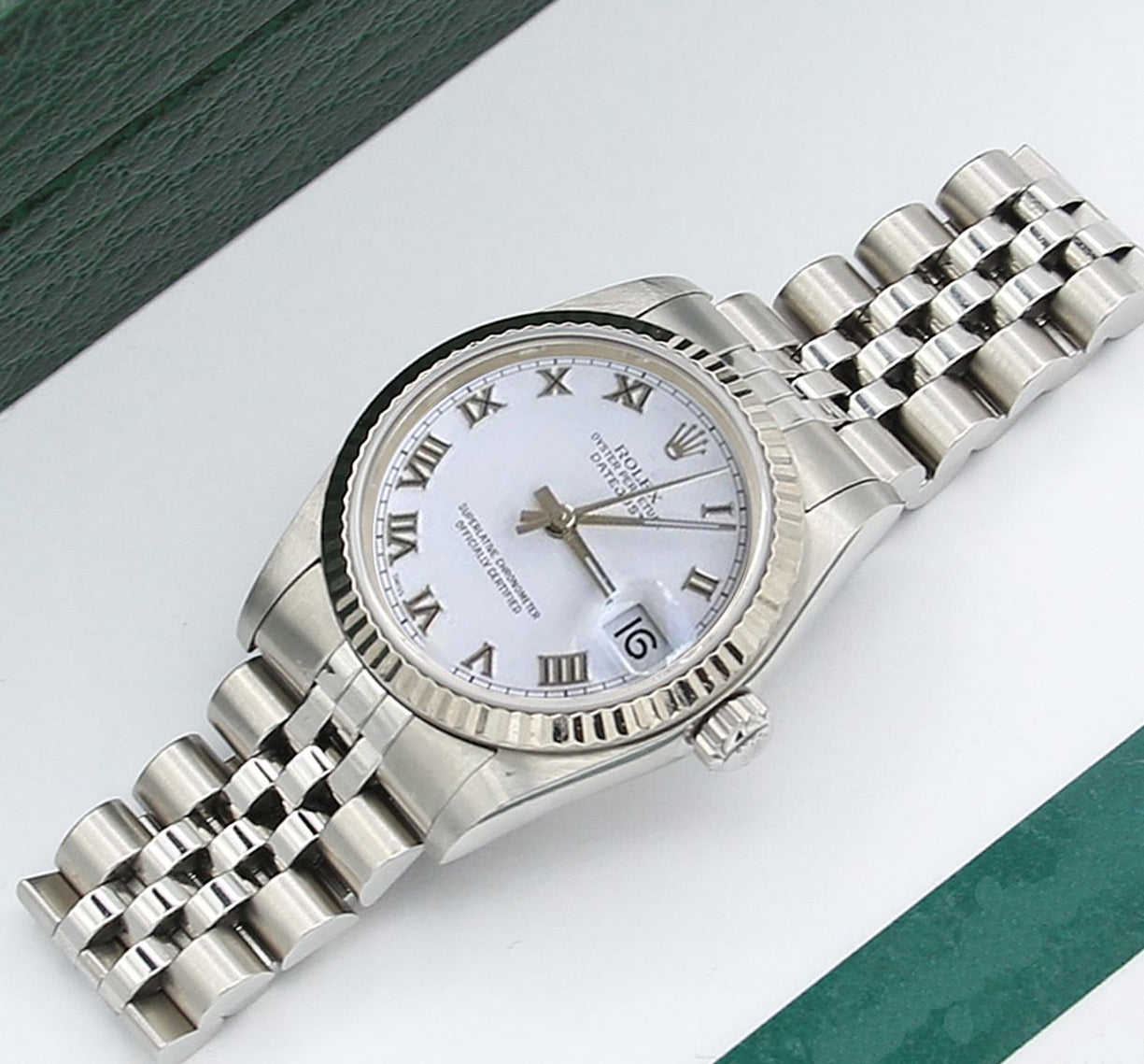 Buy Online Rolex Oyster Perpetual Datejust Midsize ref. 68274 - White ...