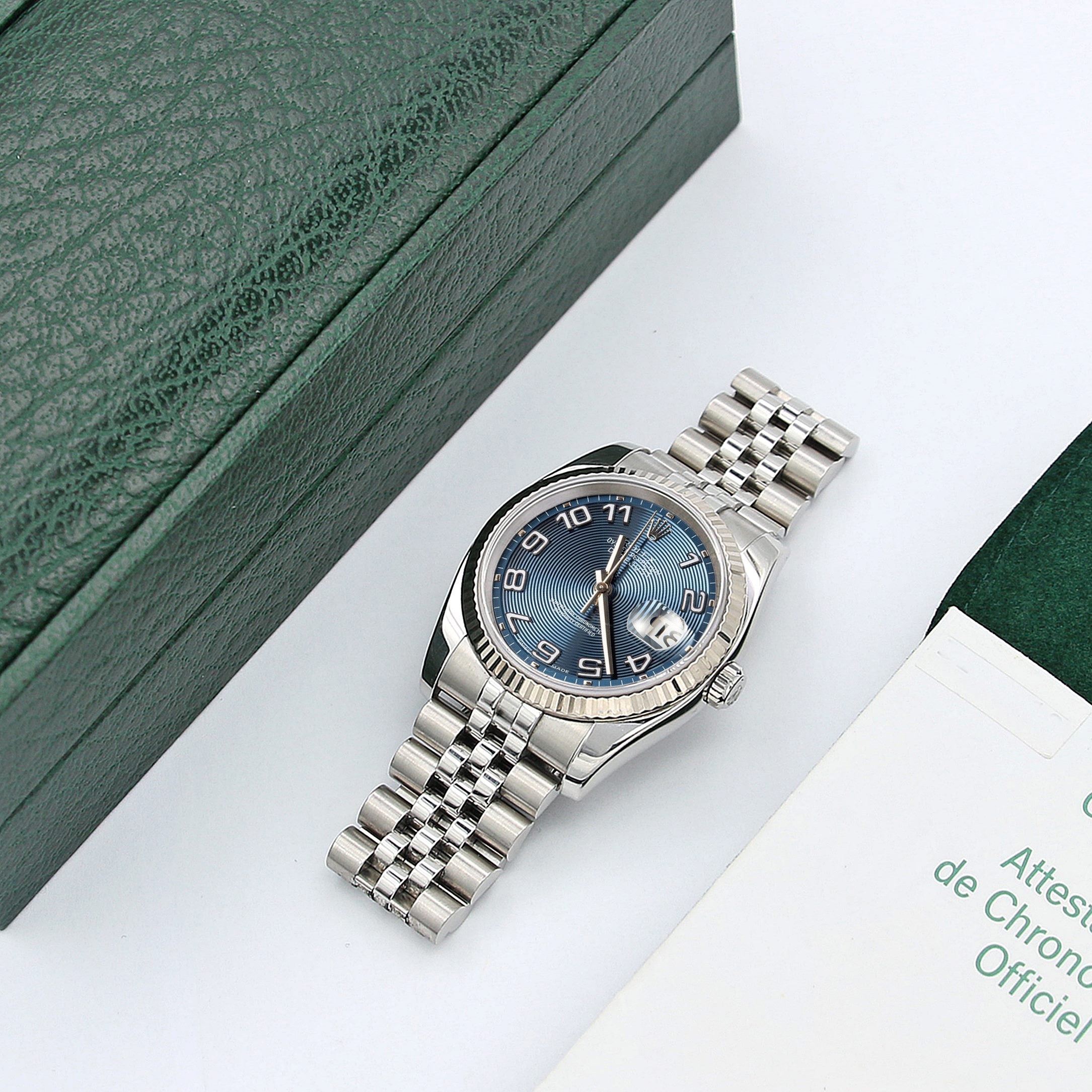 Buy Watch Rolex Datejust ref. 116234 Racing Concentric Blue Dial - Full ...