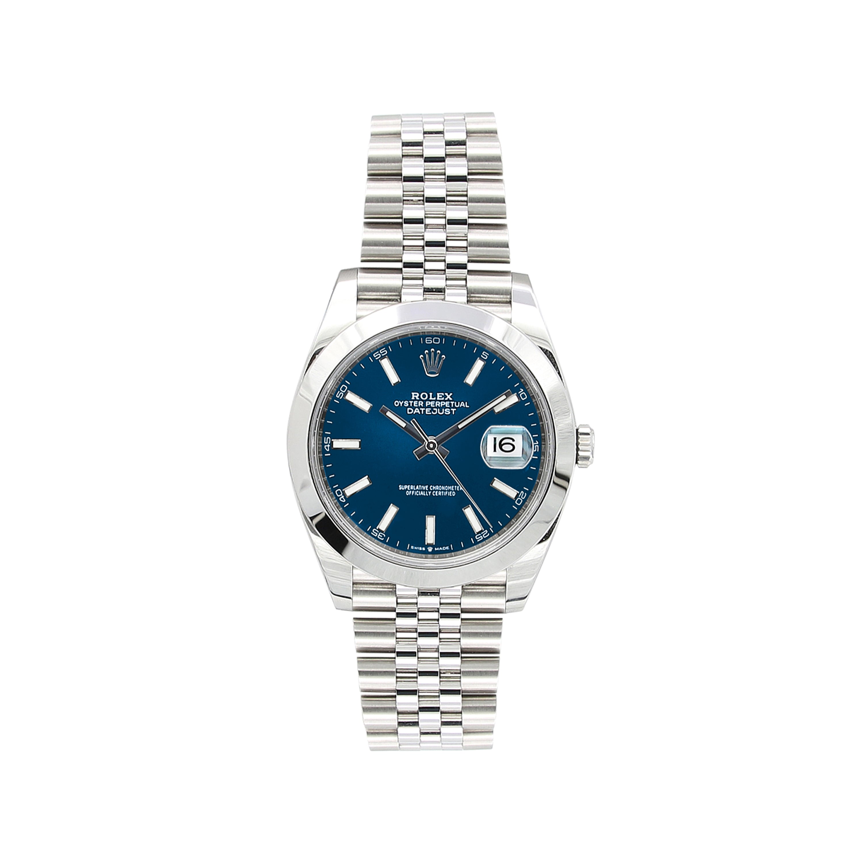 Buy Online Watch Rolex Datejust ref. 126300 Blue Dial Full Set ...