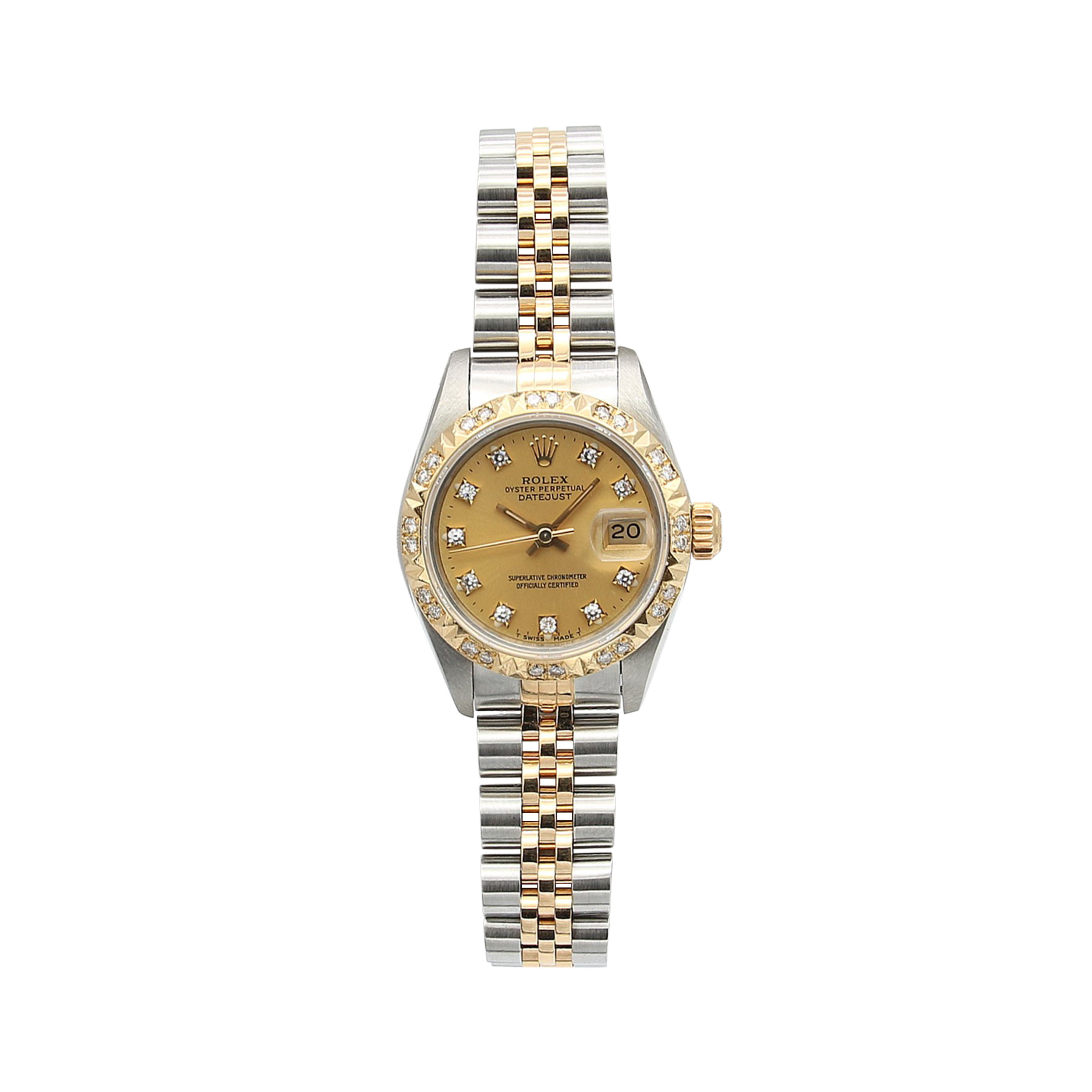 Buy Online Watch Rolex Datejust Lady ref. 69173 with Champagne Diamonds ...
