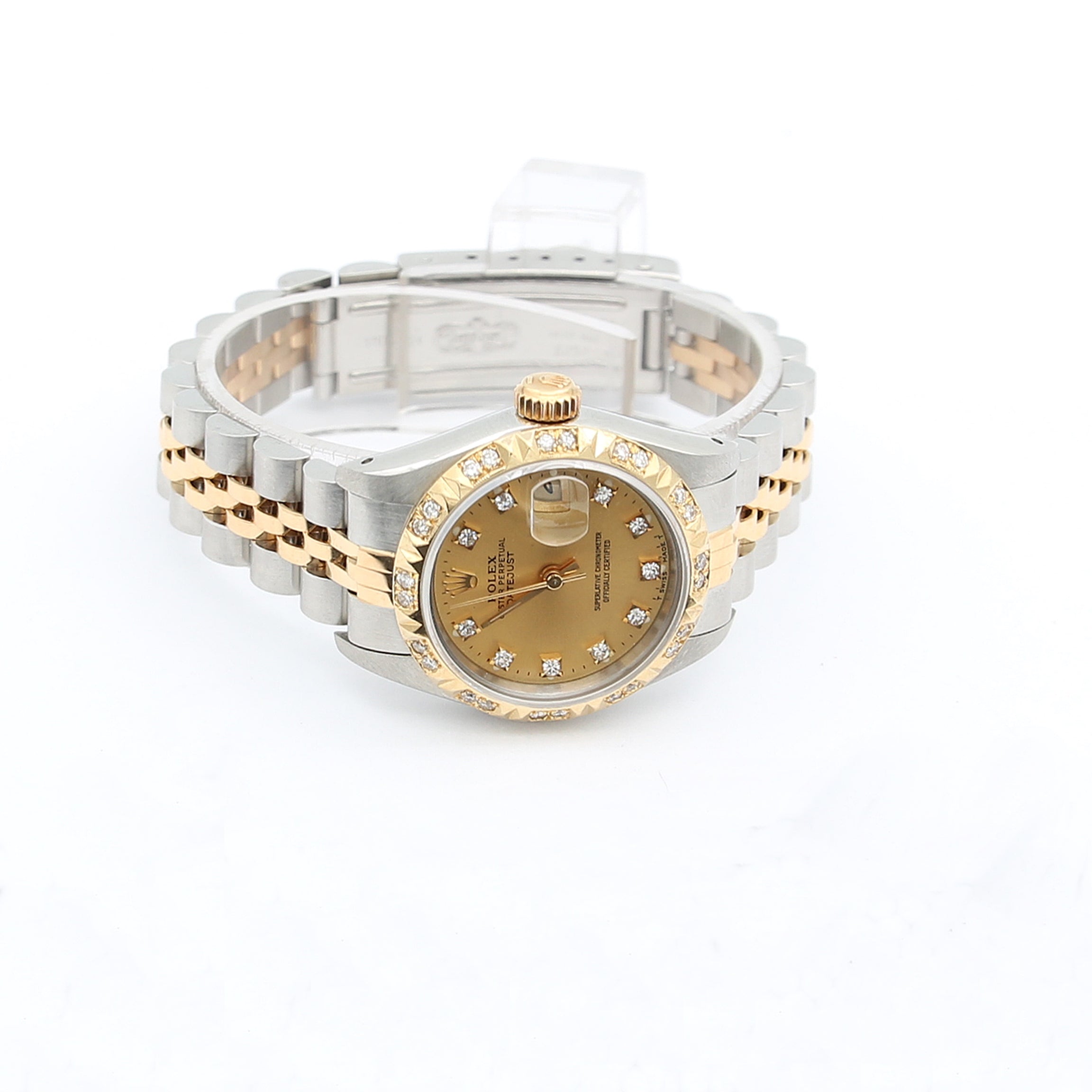 Buy Online Watch Rolex Datejust Lady ref. 69173 with Champagne Diamonds ...