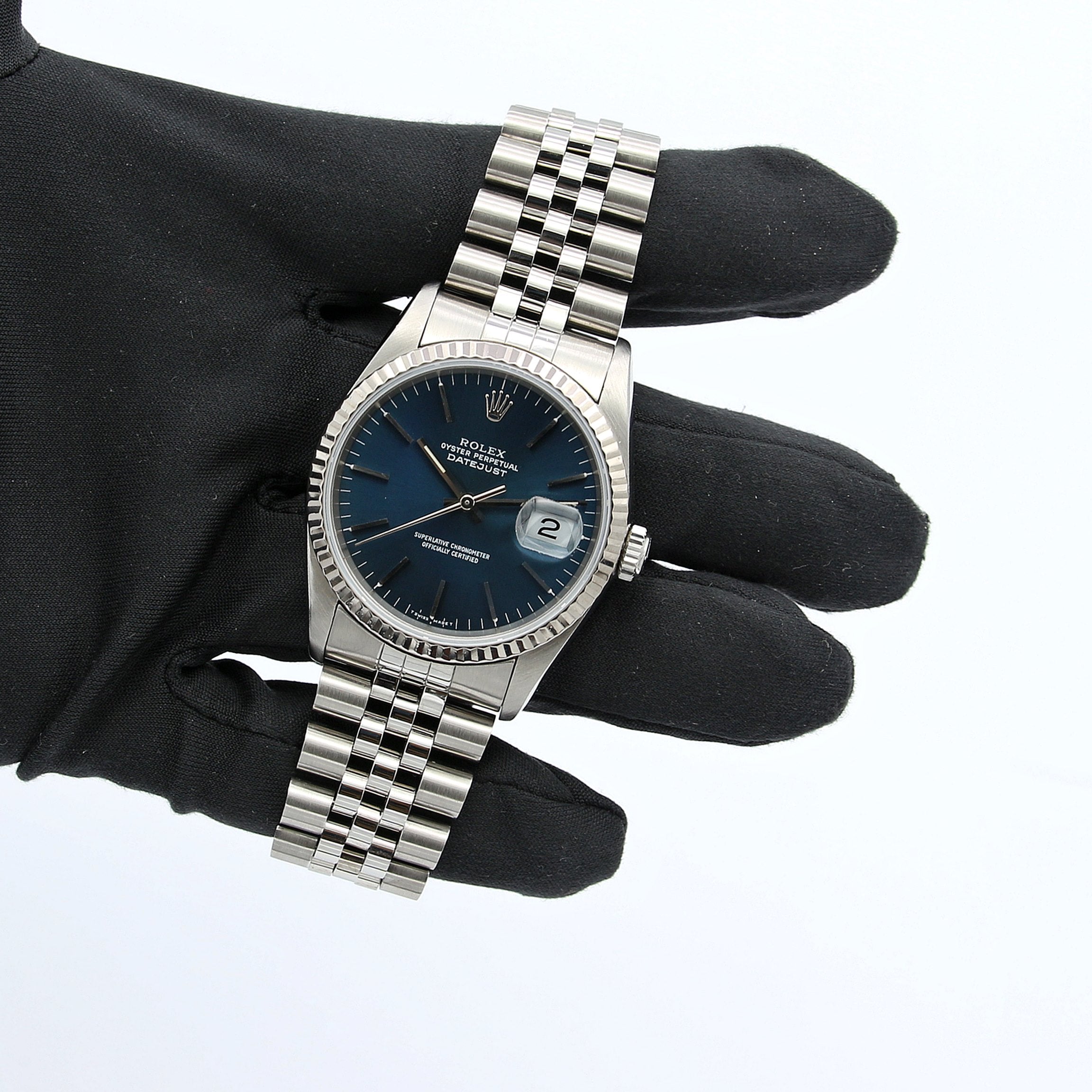 Rolex Datejust 36 ref. 16234 Blue Soleil Dial – Debonar Watches Sp. z o.o