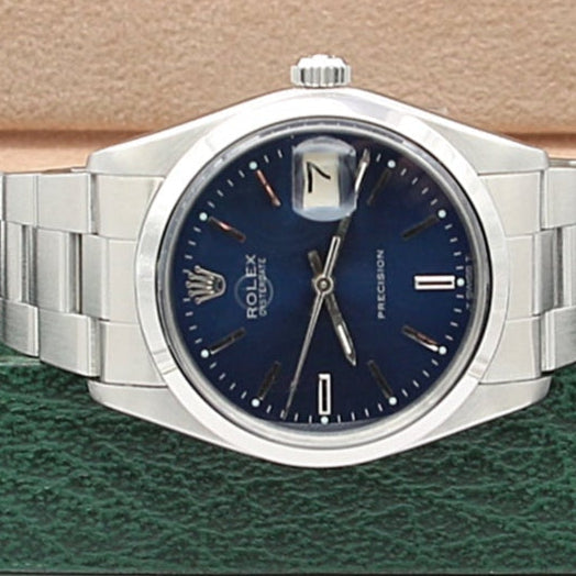 Rolex Oyster Precision Date Ref. 6694 - Blue Dial - Oyster Bracelet ...